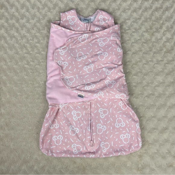 Halo | Pajamas | Disney Baby Halo Sleepsack Minnie Mouse Pink White ...